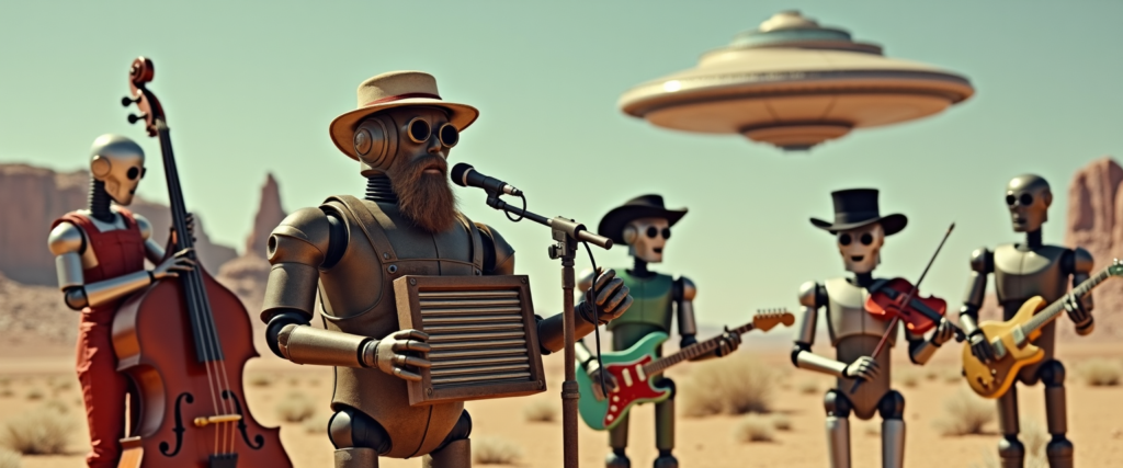 Jim Stout's Futuristic AI Band - Music Hub: CDs, DVDs, Books & More